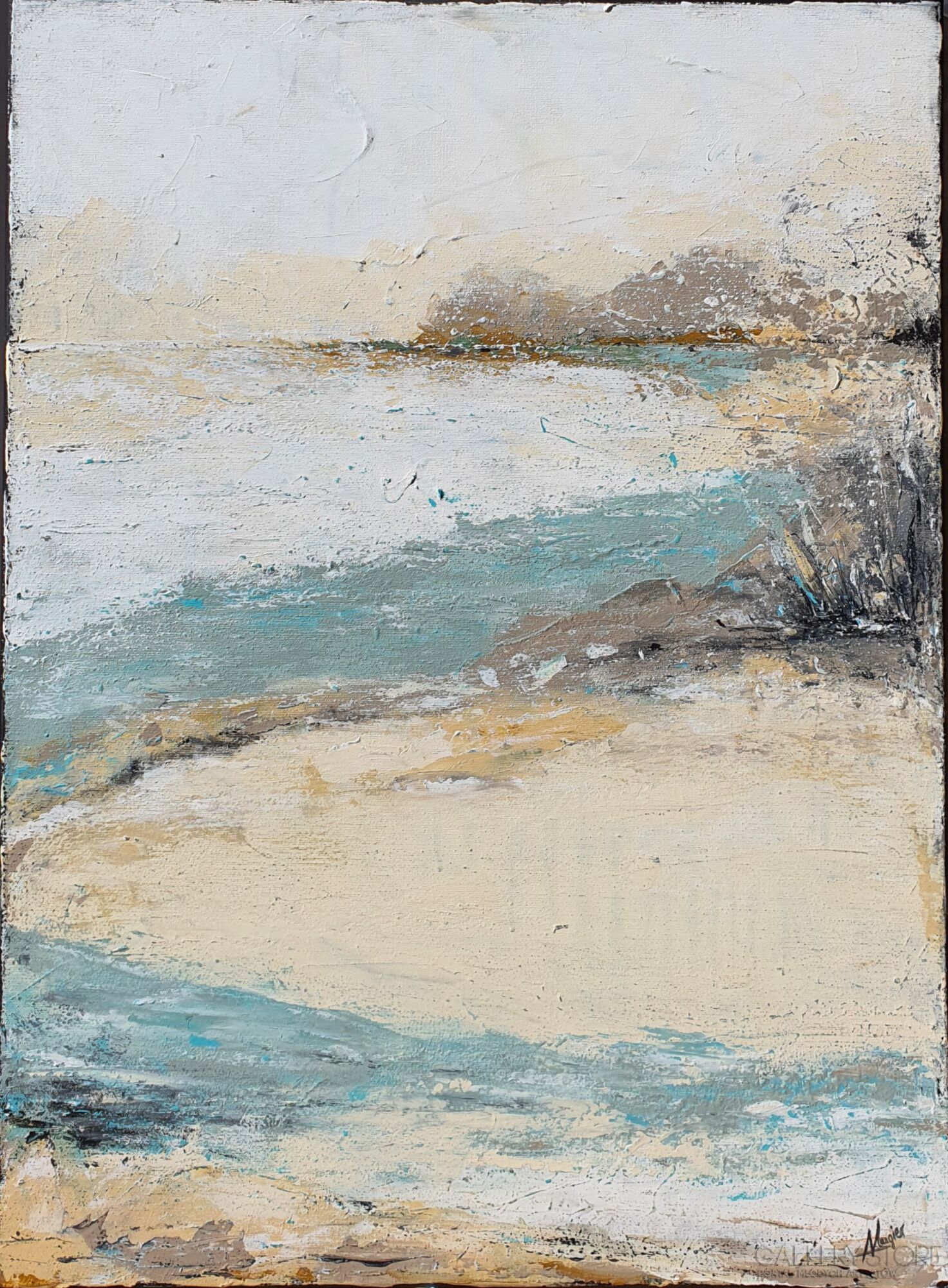 Wstęga - Anna Magier - obraz akrylowy na płótnie - Gallerystore.pl