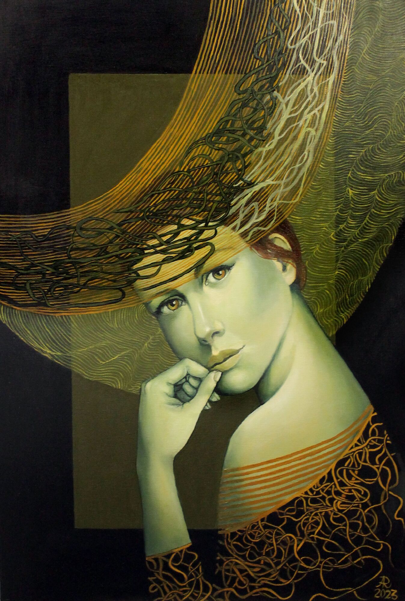 Jesienna melancholia - Anna Rączka - obraz olejny na płótnie ...