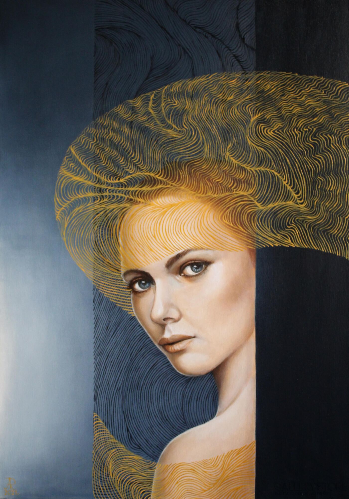 Pomiędzy - Anna Rączka - obraz olejny na płótnie - Gallerystore.pl