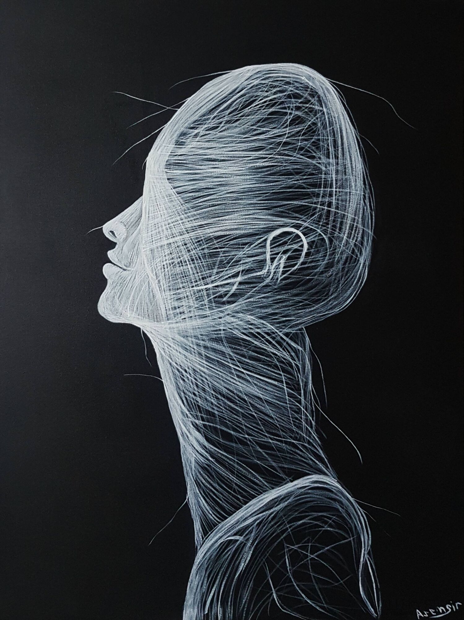 Alternative painting No.6 - . ASENSIR - obraz akrylowy na płótnie ...