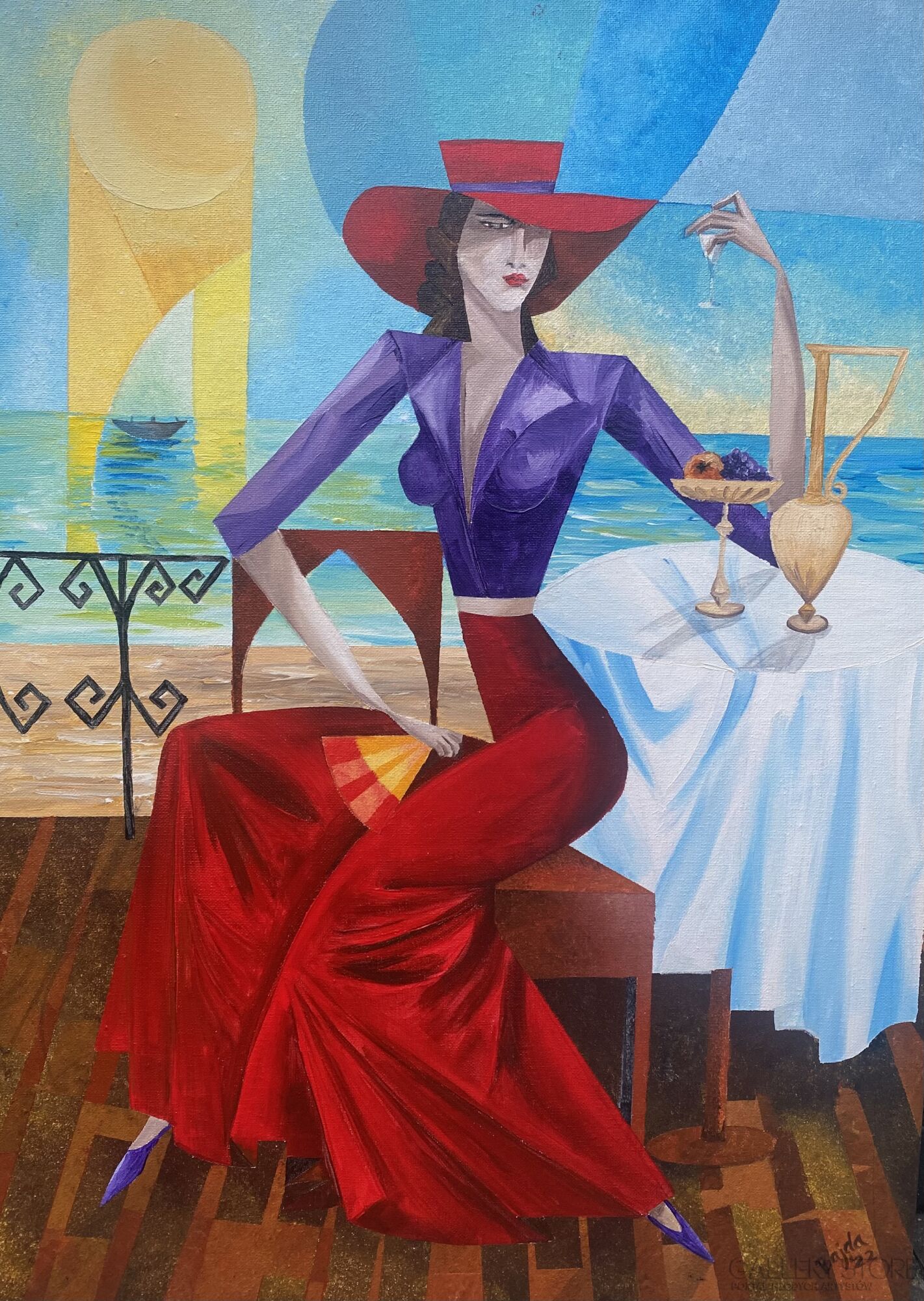 Lato - seria 4 pory roku - Izabela Bajda - obraz akrylowy na płótnie - Gallerystore.pl