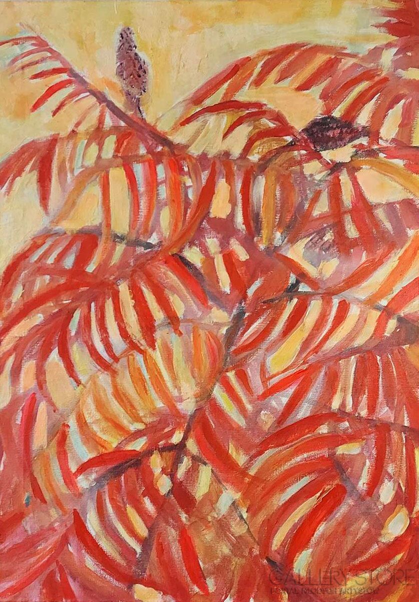 Sumaki II - Joanna Pilarz - obraz technika mieszana - Gallerystore.pl