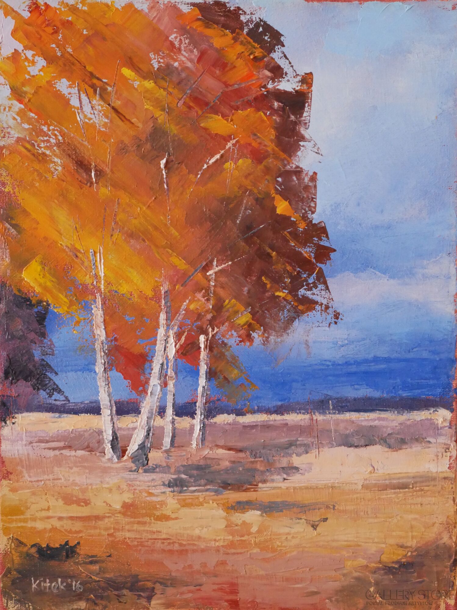 Jesienna symfonia - Mariusz Kitowski - obraz olejny na płótnie ...