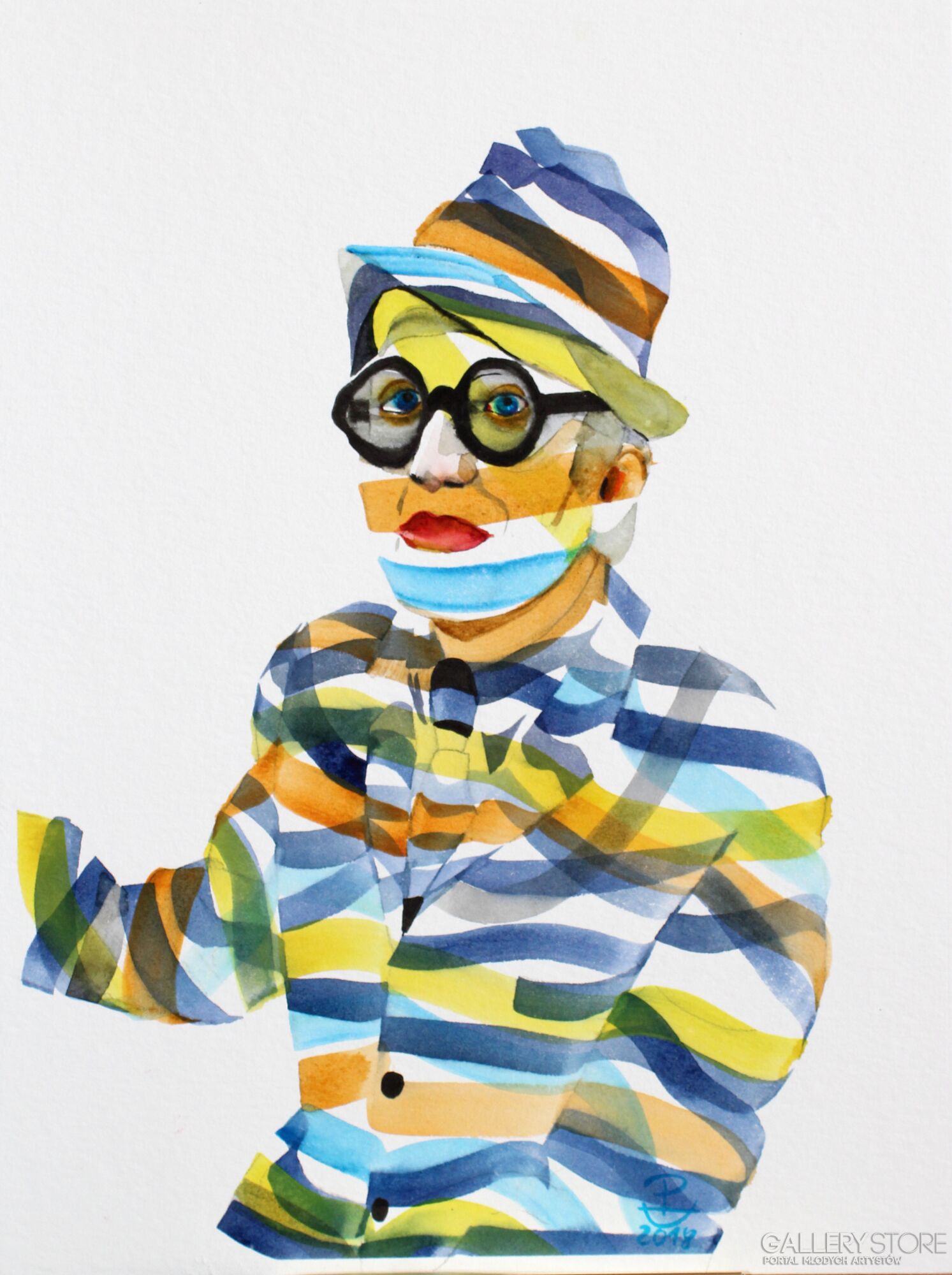 David - Paweł Dąbrowski - akwarela - Gallerystore.pl