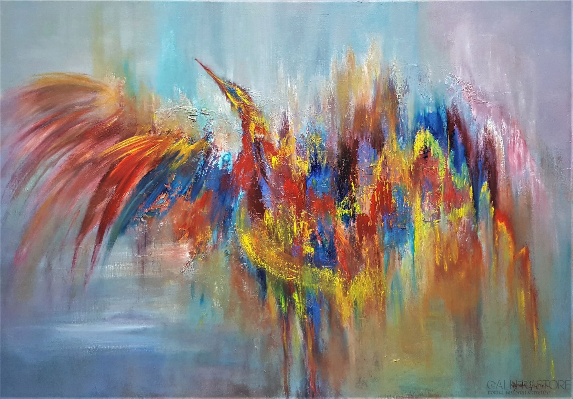 Feniks - Renata Łempicka - obraz olejny na płótnie - Gallerystore.pl