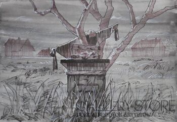 Rysunek - Strach na wróble - Aleksandra Jas - Gallerystore.pl