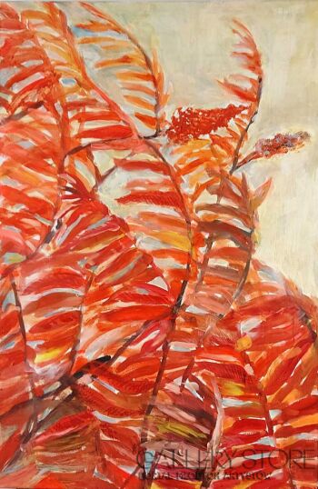 Sumaki I - Joanna Pilarz - obraz technika mieszana - Gallerystore.pl