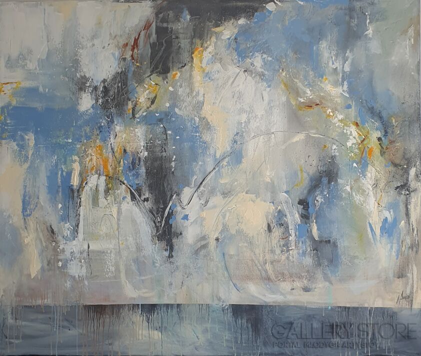 Obraz akrylowy na płótnie - Renesans blue - Anna Magier - Gallerystore.pl