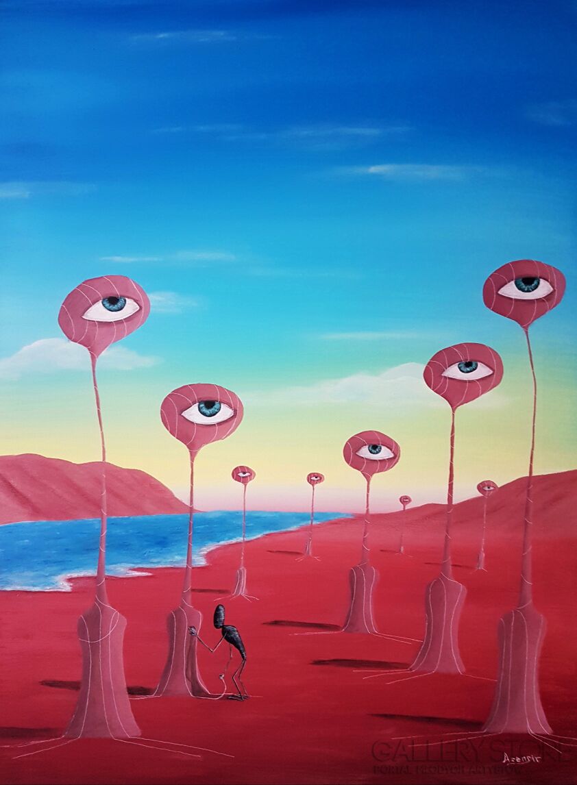 Alternative painting No.41 - . ASENSIR - obraz akrylowy na płótnie ...