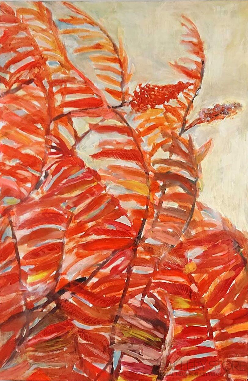 Sumaki III - Joanna Pilarz - obraz technika mieszana - Gallerystore.pl