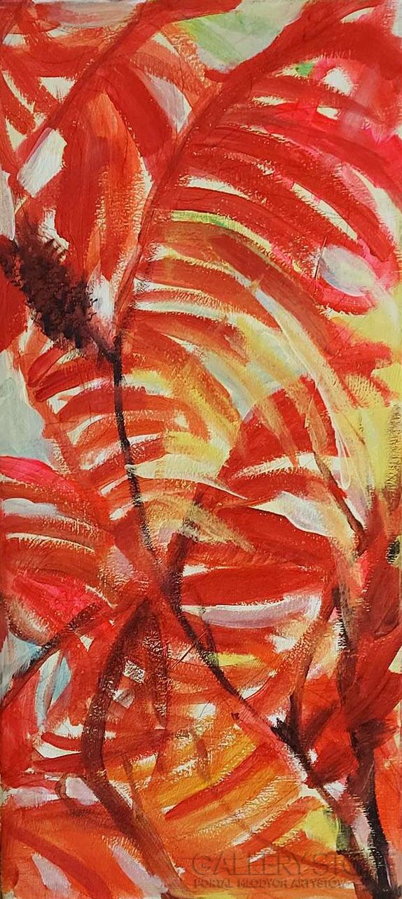 Sumaki I - Joanna Pilarz - obraz technika mieszana - Gallerystore.pl