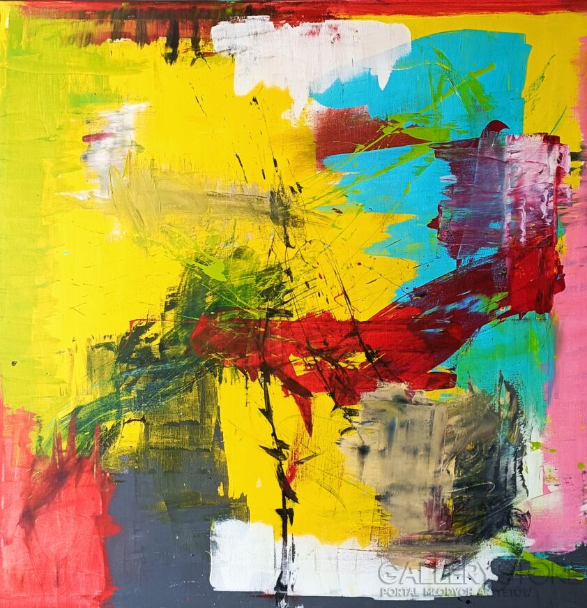 Obraz akrylowy na płótnie - Abstrakcja 003 - Przemysław Michalczuk ...